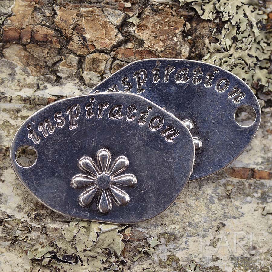 Berlock Inspiration med blomma, Antiksilver (st) - Billigt hos ...